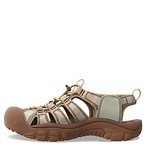 KEEN Women's Newport H2 Closed Toe Water Sandals, Smokey Bear/Smores, 10.5