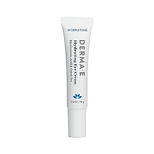 DERMA-E Hydrating Eye Cream – Firming and Lifting Hyaluronic Acid Treatment - Under Eye and Upper Eyelid Cream Reduces Puffiness and Appearance of Fine Lines, 0.5 oz