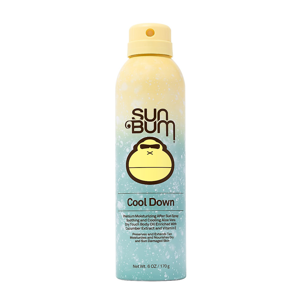 Sun Bum Cool Down Aloe Vera Spray | Vegan After Sun Care with Cocoa Butter to Soothe and Hydrate Sunburn Pain Relief | 6 oz