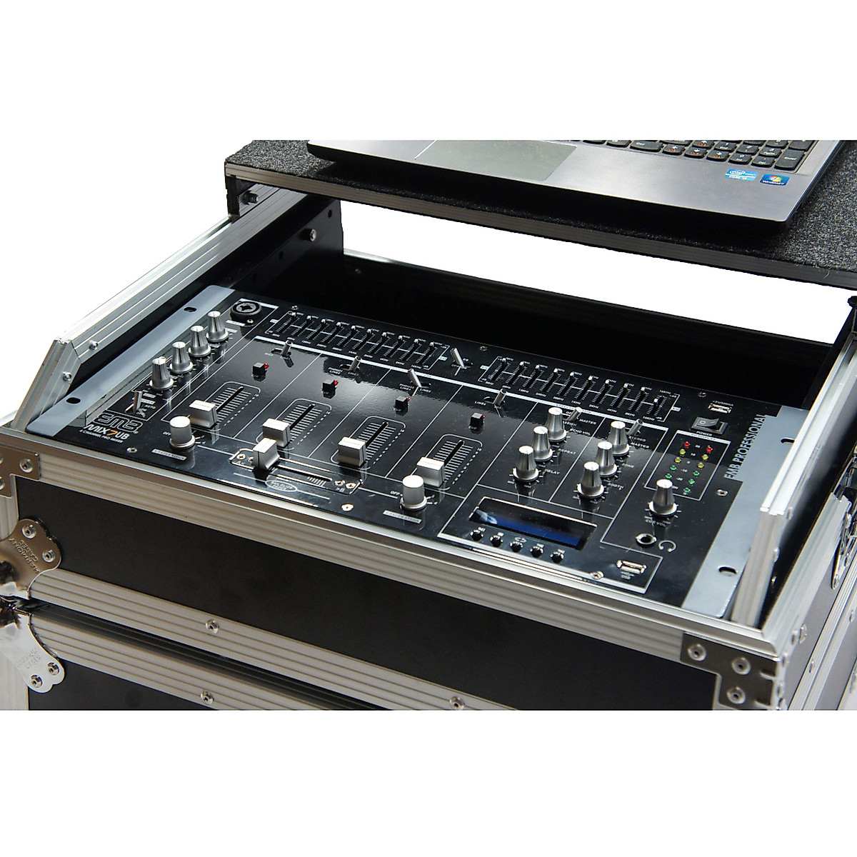 Harmony Audio HC19MIXLT Flight 11U Universal 19" Mixer Glide Laptop Stand Custom Case