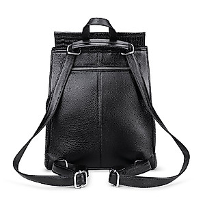 Coolcy Women Real Leather Backpack Shoulder Bag One Size