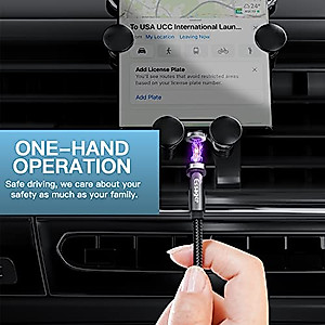 ESSAGER Magnetic Charging Cable 4 Pack(3.3+3.3+6.6+6.6) ft, 360°& 180°Rotation Magnetic Charger Cable with LED Compatible with USB C Type-c Micro 3 in 1 Charger Cable(Black)