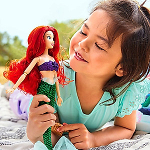 Disney Store Official Disney Princess Classic Doll (Ariel from The Little Mermaid), 11 Inches, Includes Brush with Molded Details, Fully Posable Toy in Classic Outfit - Disney Princess Toys for Girls