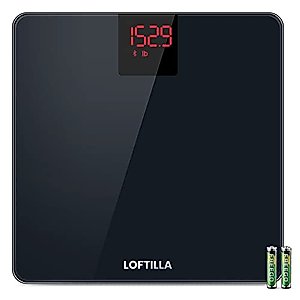 LOFTILLA Scale for Body Weight and BMI, Weight Scales, Digital Bathroom Scale, Smart Scale with App via Bluetooth, 400 lb Capacity Weighing Scale for People