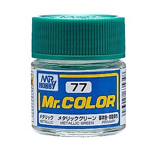 Mr. Hobby C77 Metallic Green 10ml, GSI Mr. Color