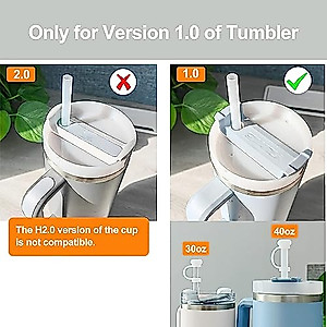 Stanley Spill Stopper,9PcsSilicone Spill Proof Stopper Set,for Stanley Cup 1.0 40oz/30oz spill proof stopper set,with Round Top Leak Proof stopper Plug&Square lid anti-leak Stopper &Straw Cap Cover