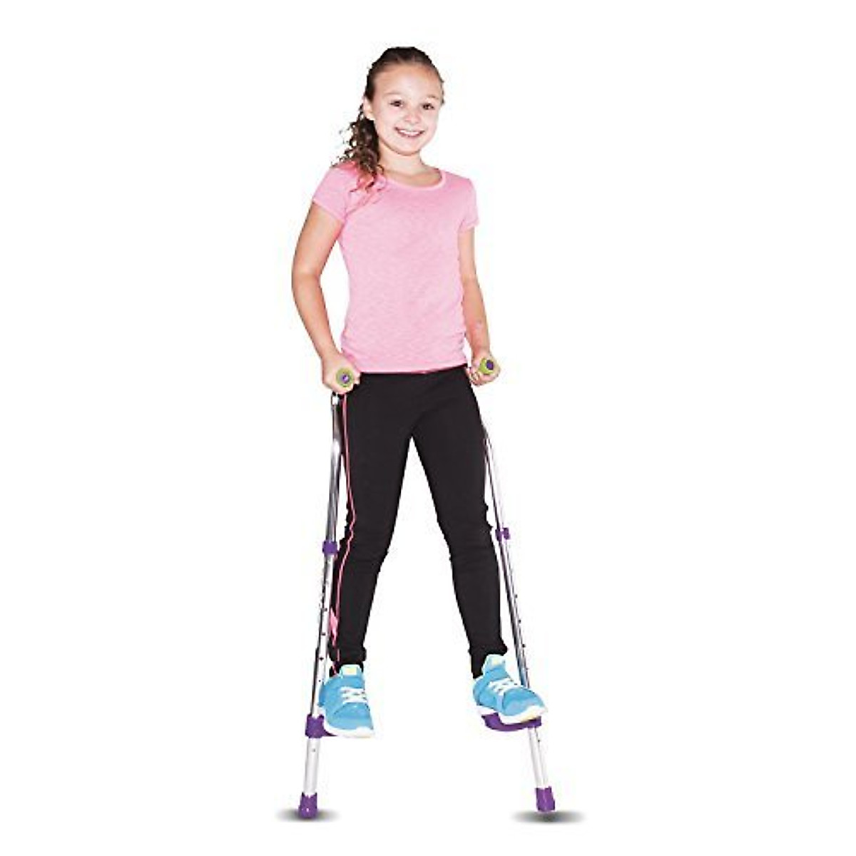 Original Walkaroo Wee Balance Stilts Lite (Aluminum) for Active Play with Adjustable Height for Little Kids & Beginners Ages 4 and up to 110lbs