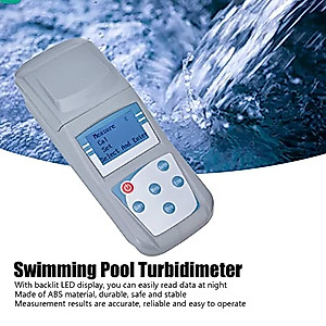Digital Turbidity Meter, Laboratory Turbidimeter, ZD‑2A Handheld Digital Turbidity Meter Portable Turbidimeter for Swimming Pool Laboratory US Plug 100‑240V