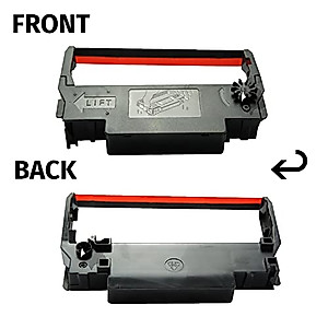 GORILLA SUPPLY Compatible Ink Ribbon Replacement for ERC 30 34 38 B/R ERC38 NK506, Compatible for POS Receipt Printers, Sealed Individual Pack, 12-Packs (Black/Red)