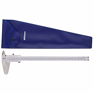 Mitutoyo 530-122 Vernier Caliper, Stainless Steel, 0-150mm Range, +/-0.03mm Accuracy, 0.02mm Resolution
