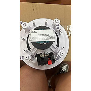 Pyle Pair 8” Bluetooth Flush Mount In-wall In-ceiling 2-Way Universal Home Speaker System Spring Loaded Quick Connections Polypropylene Cone Polymer Tweeter Stereo Sound 250 Watts , White,Single.