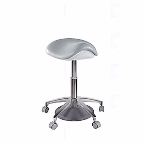 Standard Dental Foot Controlled Saddle Stool Chair PU Leather Height Adjustable
