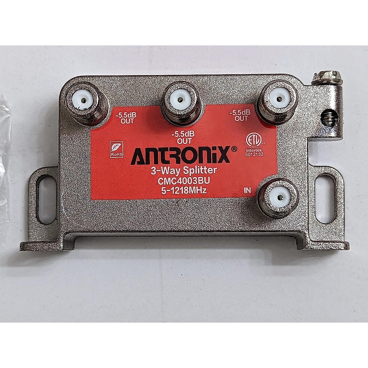 Antronix CMC4003BU 3-Way Balanced Vertical Splitter, 1.218 GHz High Performance for Coax Cable TV & Internet Optimized MoCA 2.0 Performance (1)