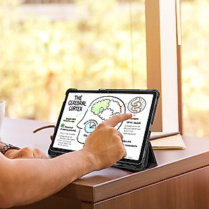 Fintie Slim Case for Samsung Galaxy Tab S8 2022/Tab S7 2020 11 Inch (Model SM-X700/X706/T870/T875/T878) with S Pen Holder, Ultra Lightweight Tri-Fold Stand Cover with Auto Wake/Sleep, Black