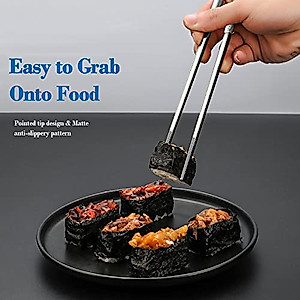 Metal Chopsticks 6 Pairs Stainless Steel Reusable Chopsticks Cute luck Laser Engraved Non-slip Korean Japanese Chinese Chopsticks,18/10 Stainless steel Dishwasher Safe 9 1/4 Inches 6 Pairs(lucky 6)