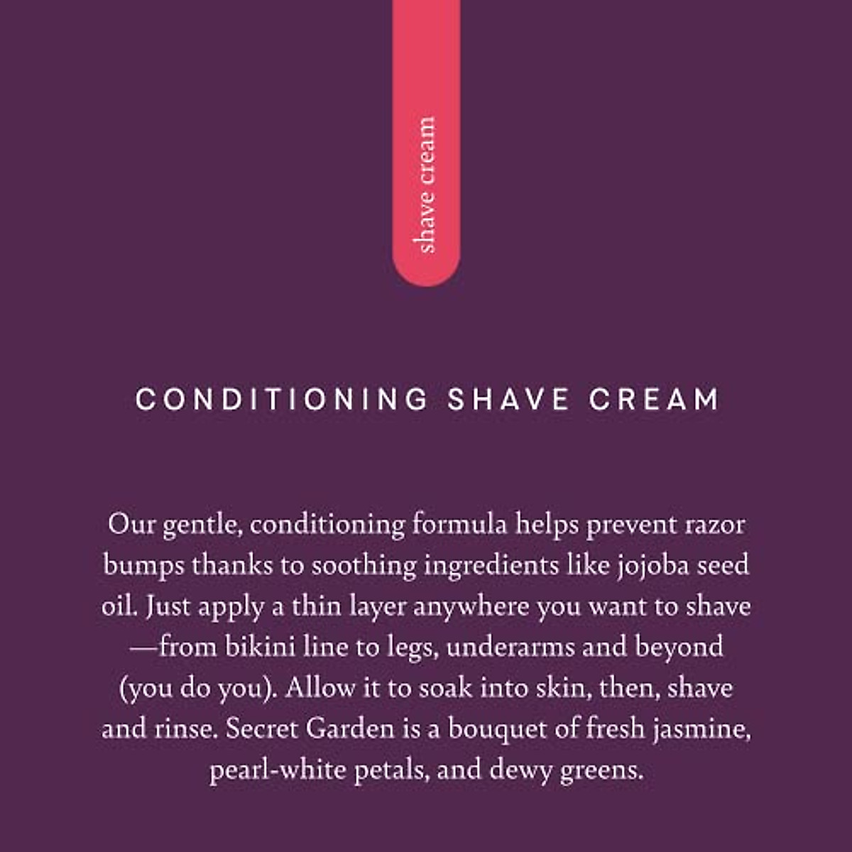 Pure Romance Coochy Cream, Conditioning Scented Shave Cream, Shaving Cream for Women to Experience their Smoothest Bikini Area, Legs, and Underarms, Secret Garden