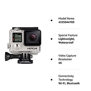 GoPro HERO4 Black Edition Camera (Renewed)