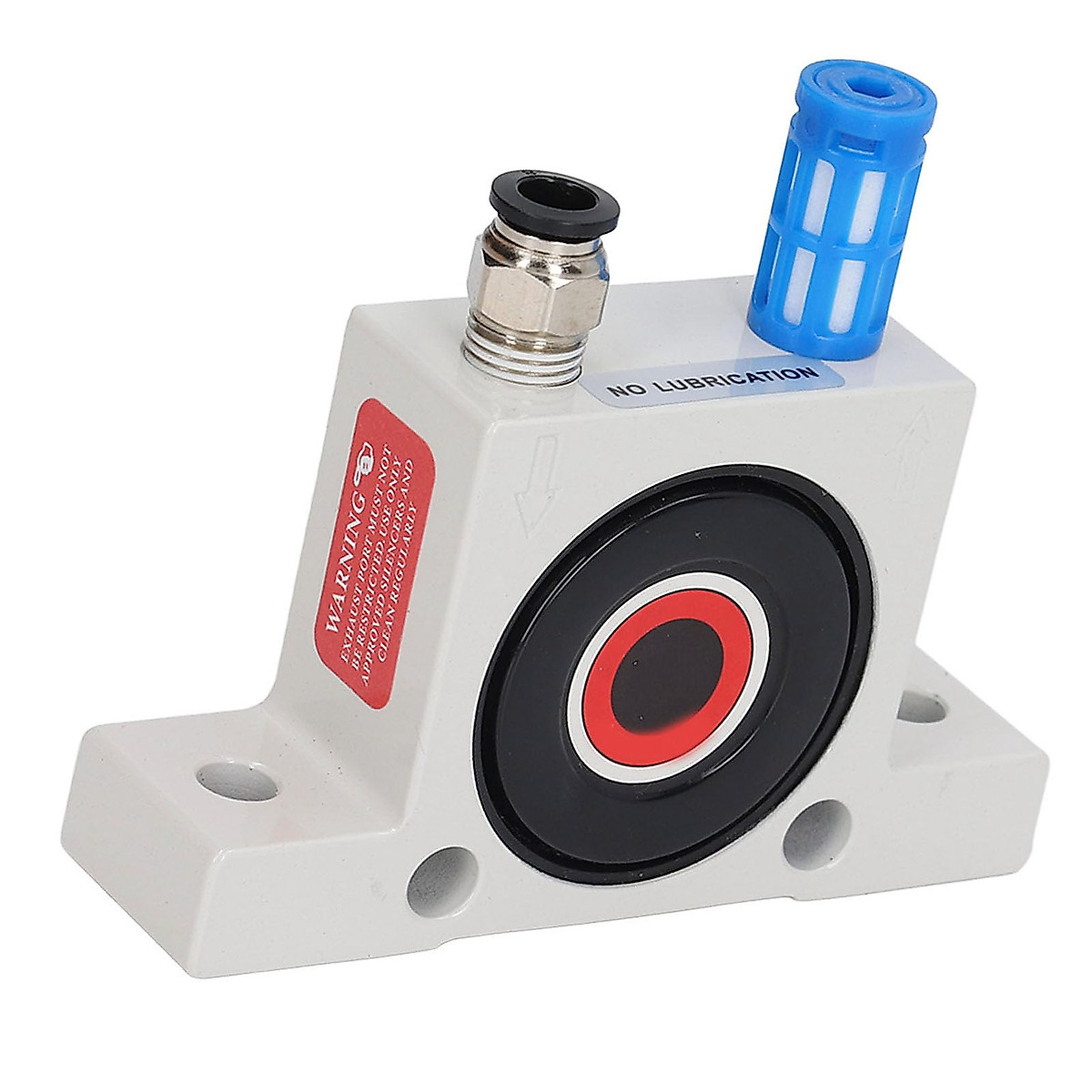 Pneumatic Vibrator, Immediate Stop Large Vibration Force High Low Noise K16 Pneumatic Air Vibrator High Speed for Material Conveying