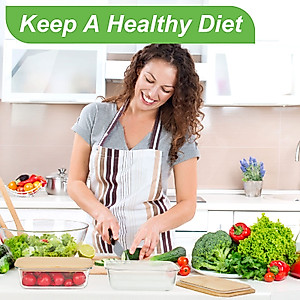 Tessco 5 Pieces Glass Containers with Bamboo Lids 36 oz/ 1040 ml Airtight Glass Food Storage Containers Microwave Oven Freezer Glass Bowls with Lids for Lunch Meal Pantry Cabinet Organization