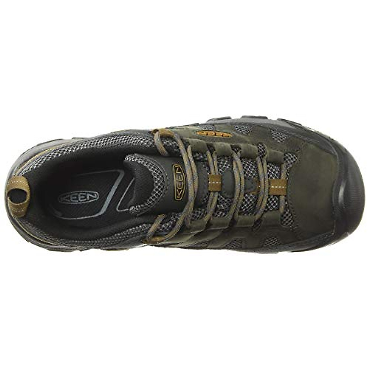 KEEN Men's Targhee Vent Hiking Shoe, Raven/Bronze Brown, 9 M US