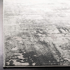 SAFAVIEH Vogue Collection Runner Rug - 2' x 12', Beige & Charcoal, Modern Abstract Design, Non-Shedding & Easy Care, Ideal for High Traffic Areas in Living Room, Bedroom (VGE143A)