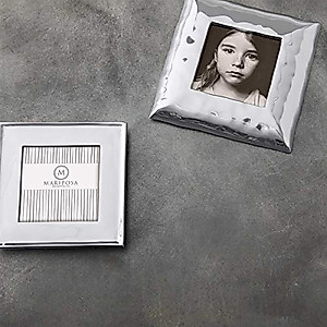 MARIPOSA Signature Picture Frame, Square 4x4, Silver