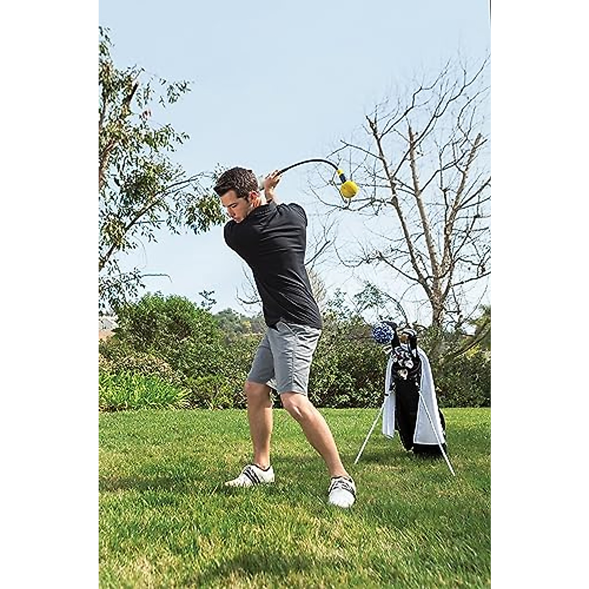 SKLZ Gold Flex Golf Swing Trainer Warm-Up Stick, 40 Inch, Yellow