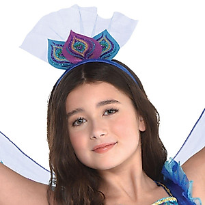 Peacock Dress Halloween Costume for Girls, Medium, with Included Accessories, by Amscan
