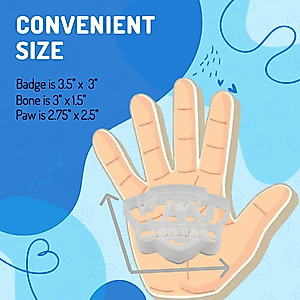 INSPIRED BY PAW PATROL COOKIE CUTTERS. Paw Patrol Children’s Cartoon Characters Badge/Shield, Dog Bone and Puppy Paw Print 3D Printed Cookie Cutters (3 Pack)