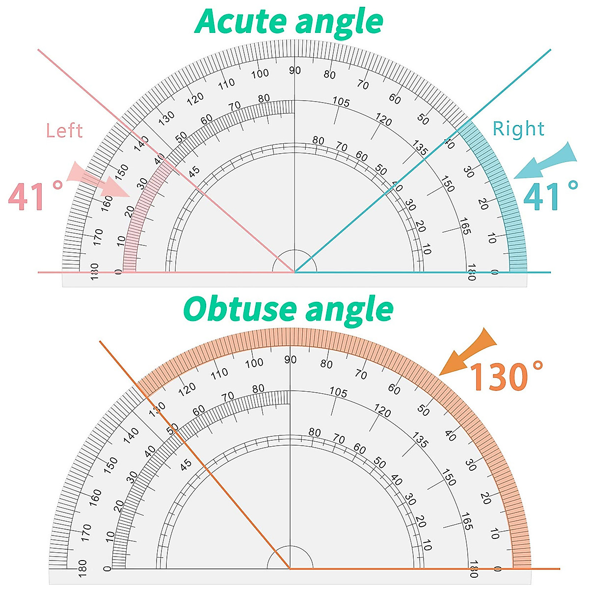 Geometry Set Maths Compasses for Students with Compasses Protractor in Carry Case, Pink