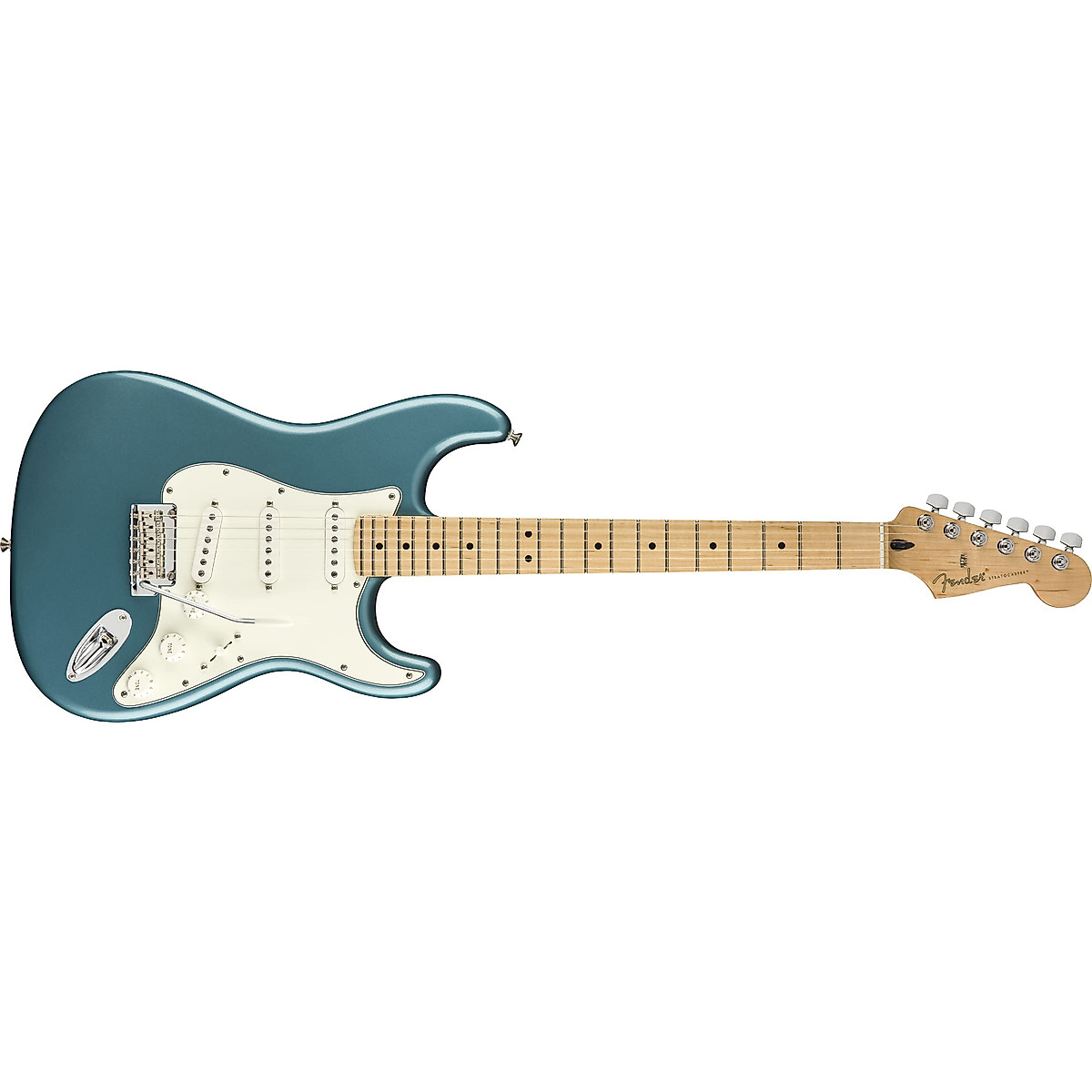 Fender Player Stratocaster SSS Electric Guitar, with 2-Year Warranty, Tidepool, Maple Fingerboard