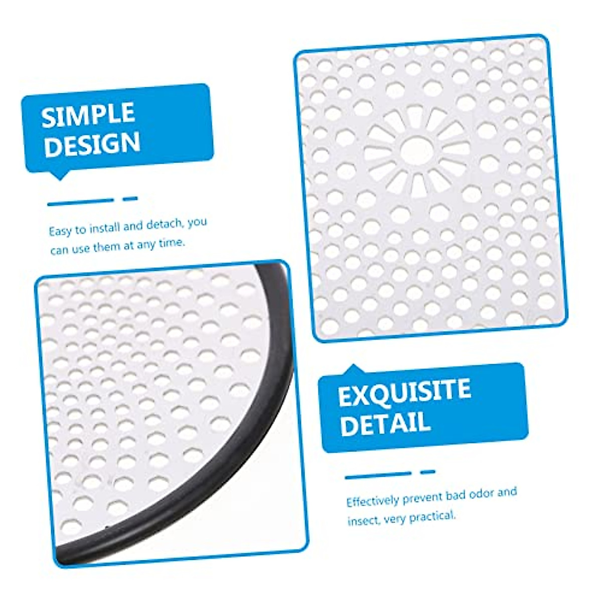 Stainless Steel Floor Drain Cover Hair Sink Kitchen Sink Strainer Shower Drain Cover Sink Drain Cover Bathtub Drain Protector Stainless Hair Catcher Bathroom Drain Covers Filter