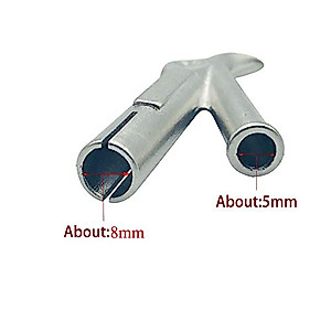 ZYZMH Round Shape Welding Mouth Nozzles Speed Welder Nozzle for PVC Plastic Hot Heat Air Gun Weld Tip for Plastic Vinyl Welder (Size : 8x5mm)