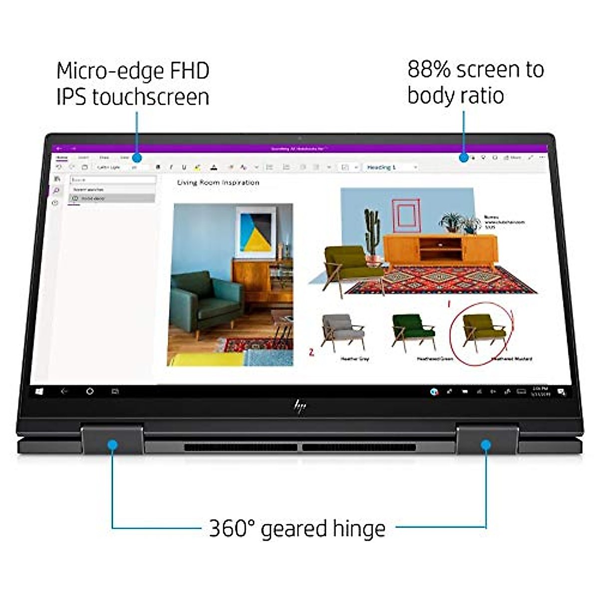 HP 2022 Newest Envy 2-in-1 Laptop, 15.6" IPS FHD Touch Screen, 6 core AMD Ryzen 5 5625U(Beat i7-1265U), 16GB DDR4, 512GB SSD, Backlit Keyboard, Amazon Alexa, Fingerprint Reader, W/ Pen, Win 11, Black