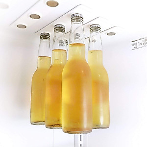 BottleLoft by the original Magnetic Bottle Hanger 2 Strip Pack (holds 6 bottles) by