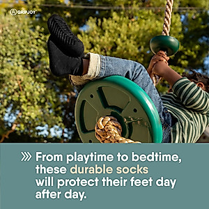 Gripjoy Toddler Socks with Grippers - Non Slip Socks for Kids - Toddler Grip Socks - 2T-4T - Boys Mix - 4 Pairs