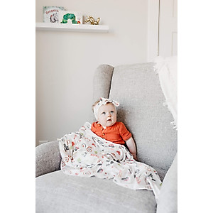 Large Premium Knit Baby Swaddle Receiving Blanket "Baja" by Copper Pearl