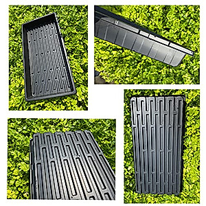 DDJKCZ (10 Pack) 1020 Plant Growing Trays Without Holes