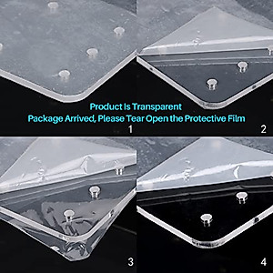 Goabroa 2-Pack Cake Pop Display Stand, 21 Hole Thick Clear Acrylic Lollipop Holder Weddings Baby Showers Birthday Parties Anniversaries Halloween Candy Decorative (Updated)