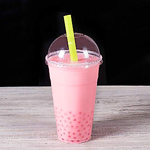 Karat C9060s (Green) 9'' Boba Straws (10mm) Poly Wrapped - Green (Case of 1600)