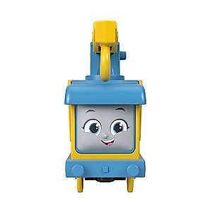 Thomas & Friends Motorized Toy Carly The Crane Battery-Powered Rail Vehicle for Pretend Play Preschool Kids Ages 3+ Years