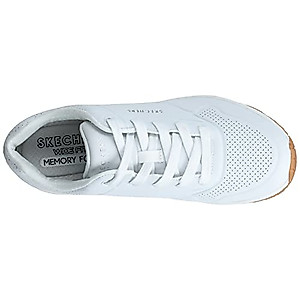 Skechers womens Skecher Street Women's Uno - Stand on Air Sneaker, White, 6 US