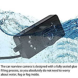 BESULEN Car License Plate Reverse Backup Camera, 8 LED Waterproof Back Up Camera, 720P Clear Night Vision Car Rear View Camera, Car Accessories Universal Reverse Rearview Cam for Vehicle SUV Pickup