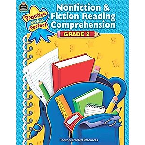 Nonfiction & Fiction Reading Comprehension Grade 2: Grade 2 (Practice Makes Perfect)