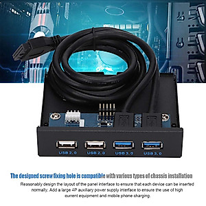 Sturdy Good Performance 2 Port Floppy Drive Front Panel, Durable Front Panel Floppy Drive, for 3.5-Inch Floppy Drive Plugging and Unplugging External Devices