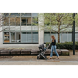 MINU V2 Stroller-Jake (Charcoal/Carbon/Black Leather)+ Adapter for MESA