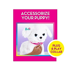 Barbie Walk & Wag Puppy Interactive Feature Plush, Walks, Barks, and Wags Tail Like a Real Dog, Kids Toys for Ages 3 Up by Just Play