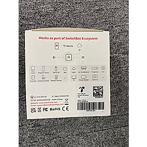 SwitchBot Hub 2 (2nd Gen), Work as a WiFi Thermometer Hygrometer, IR Remote Control, Smart Remote and Light Sensor, Link SwitchBot to Wi-Fi (Support 2.4GHz), Compatible with Alexa&Google Assistant