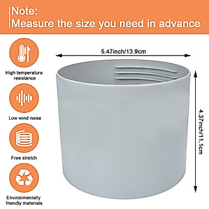 Portable Air Conditioner AC Hose Extention Coupler, Air Conditioner Exhaust Hose Coupler Connector Window Adapter for Sliding Door Window Vent, Portable Air Conditioner Parts Unit Tube Connector