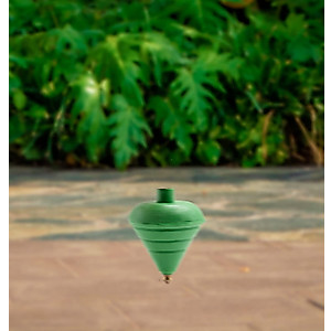 Spinning Top Trompo – 5 -Pack Carved Spinning Tops – Sturdy Steel Point for Enhanced Stability – Exquisite Craftsmanship – Ideal for Beginners and Intermediates – Trompos de Mexico (Colors May Vary).